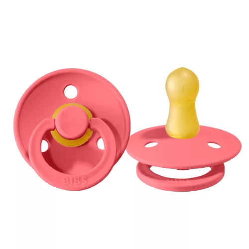 BIBS - Színes cumi - több méretben - korall - Manubaba